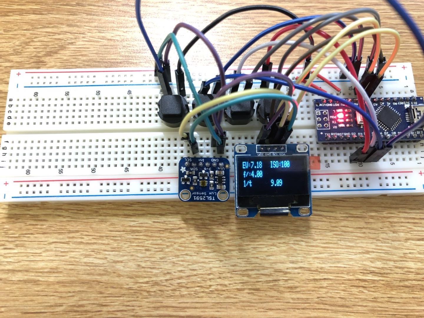 New Project: Portable Light Meter using TSL2591 – Yichi Yang
