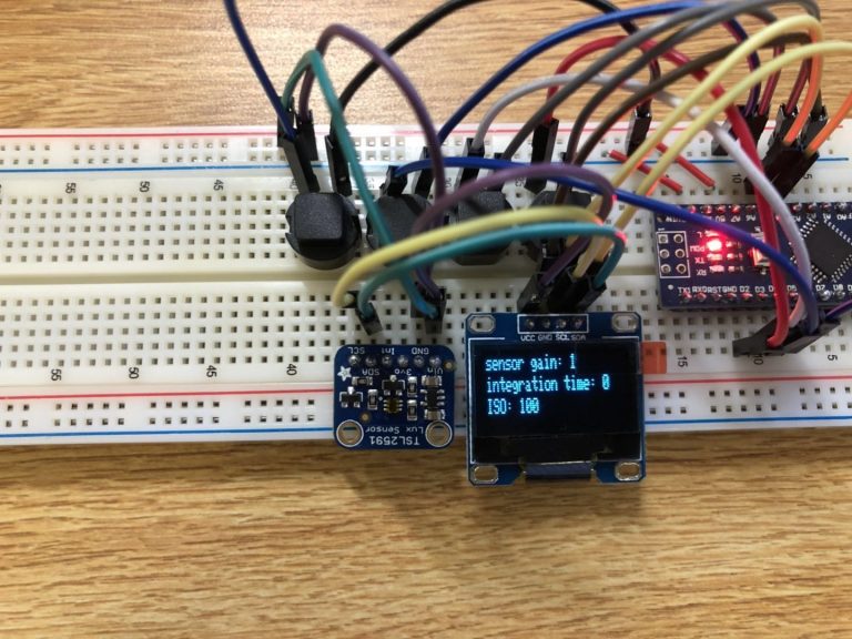New Project: Portable Light Meter using TSL2591 – Yichi Yang